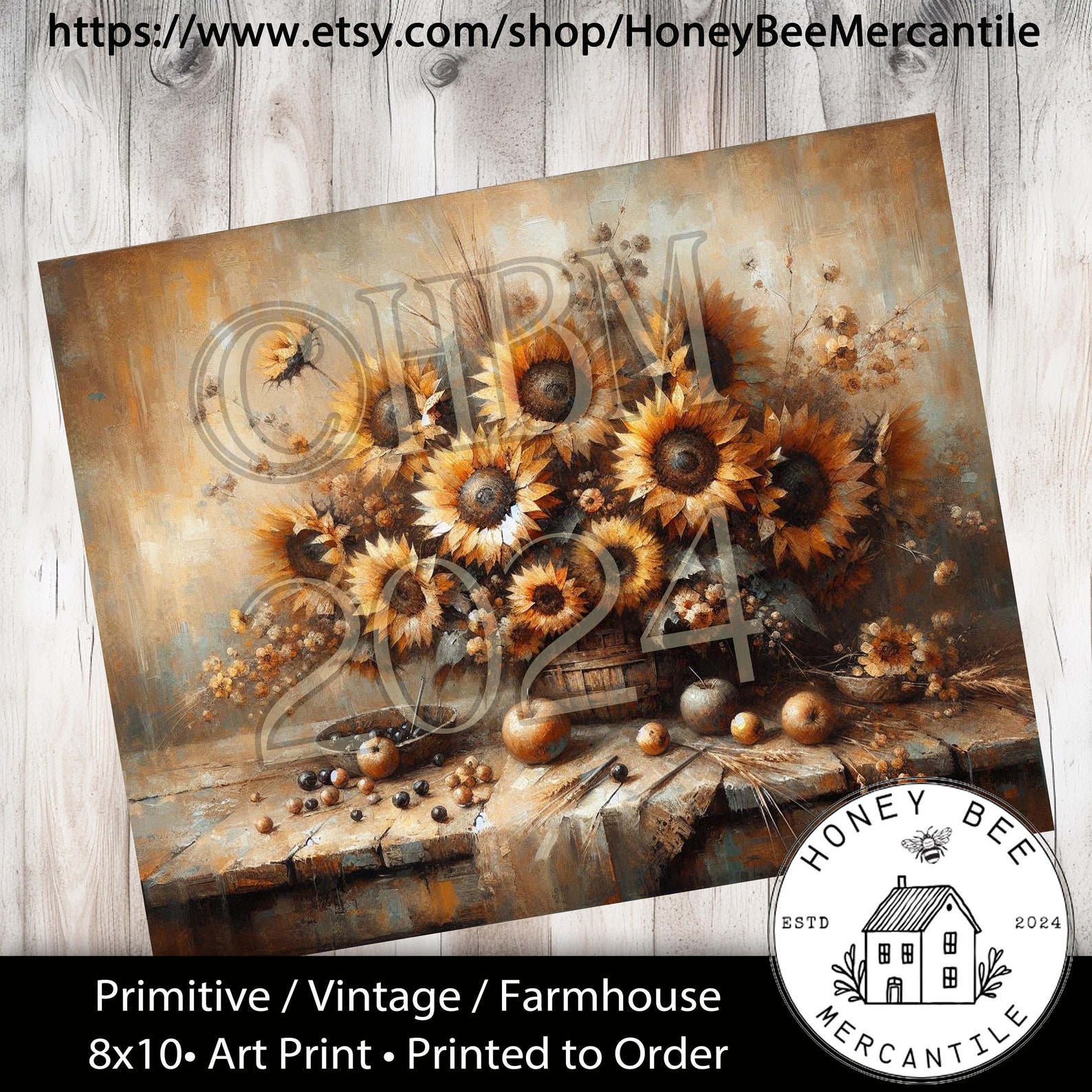 Vintage Primitive Farmhouse Style 8x10 Rice Prints, Decoupage, Rice ...