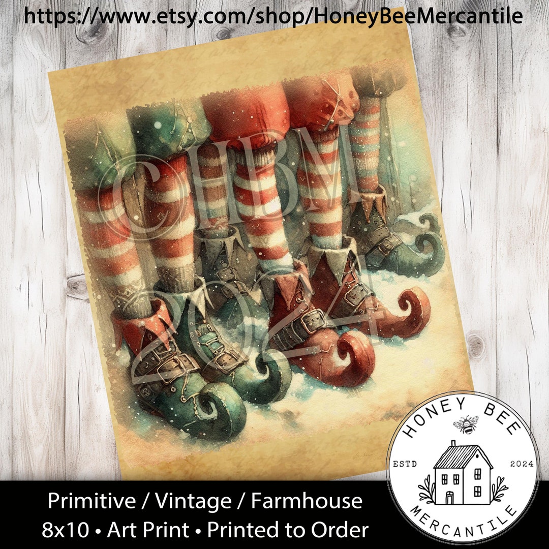 Vintage Primitive Farmhouse Style 8x10 Rice Print, Use for Decoupage ...