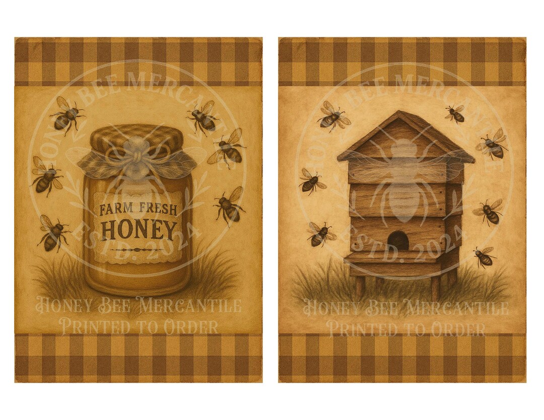 Honey Jar, Bee Apiary, Honey Bees, Rustic, Primitive, Vintage ...