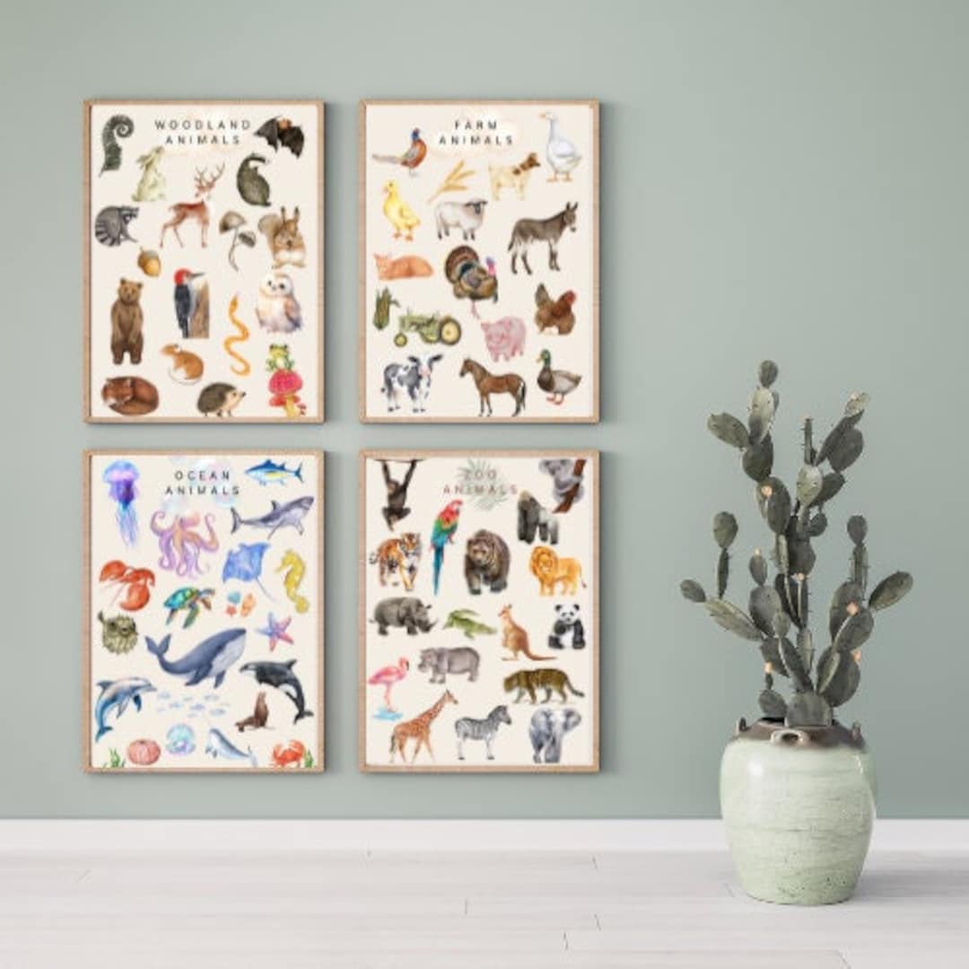 Animals Poster - Etsy