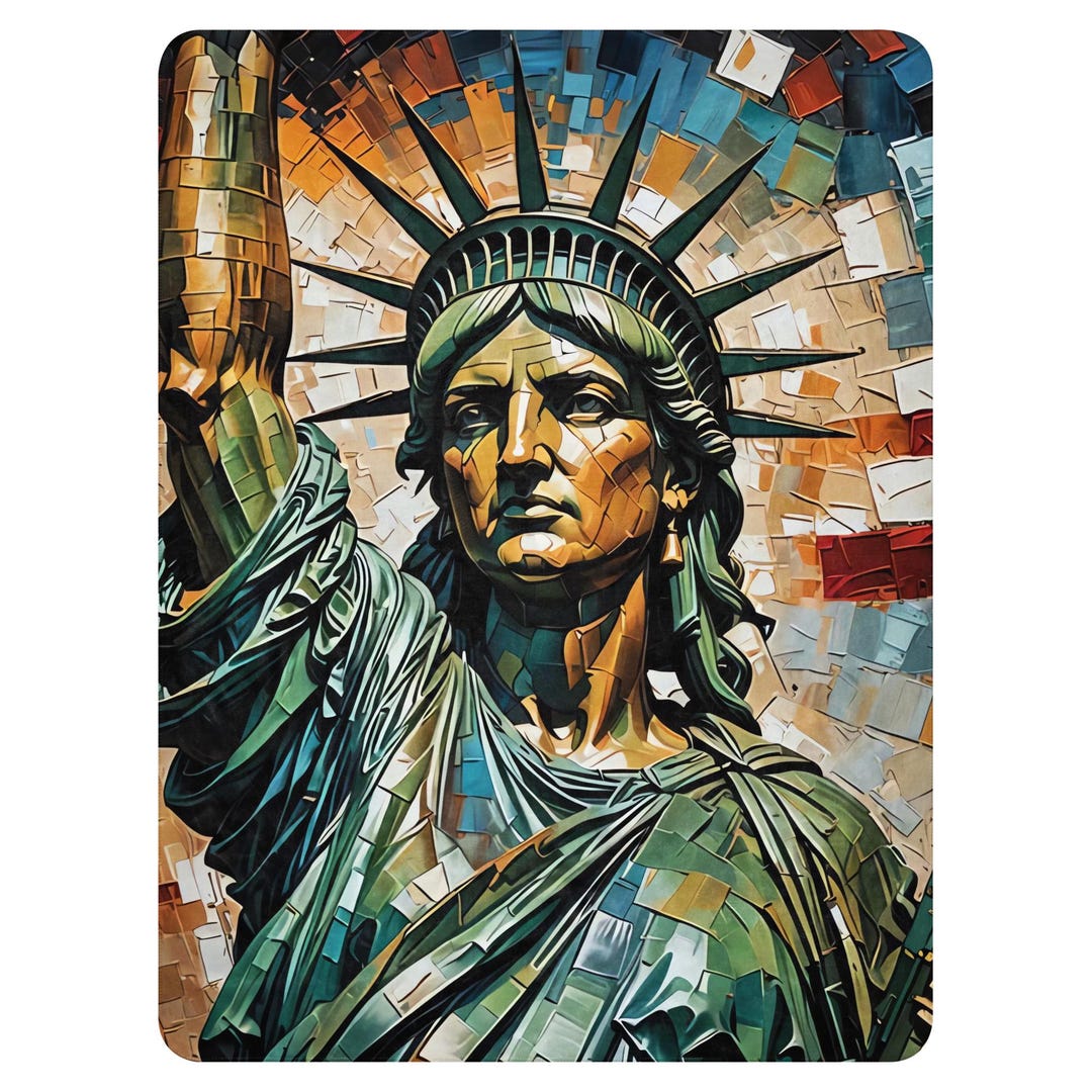 Statue of Liberty Big Super Soft Sherpa Blanket - Etsy