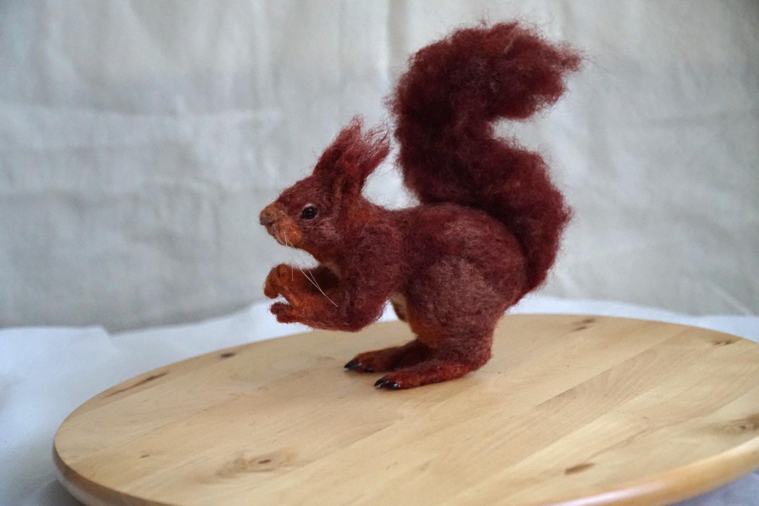 Needle Felted Red Squirrel Realistic - Etsy