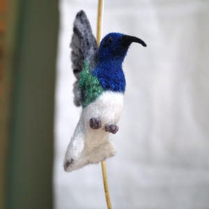 Needle Felted Hummingbird in Flight-made to Order - Etsy