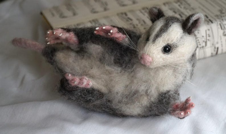 Needle Felted Baby Opossum Realistic - Etsy