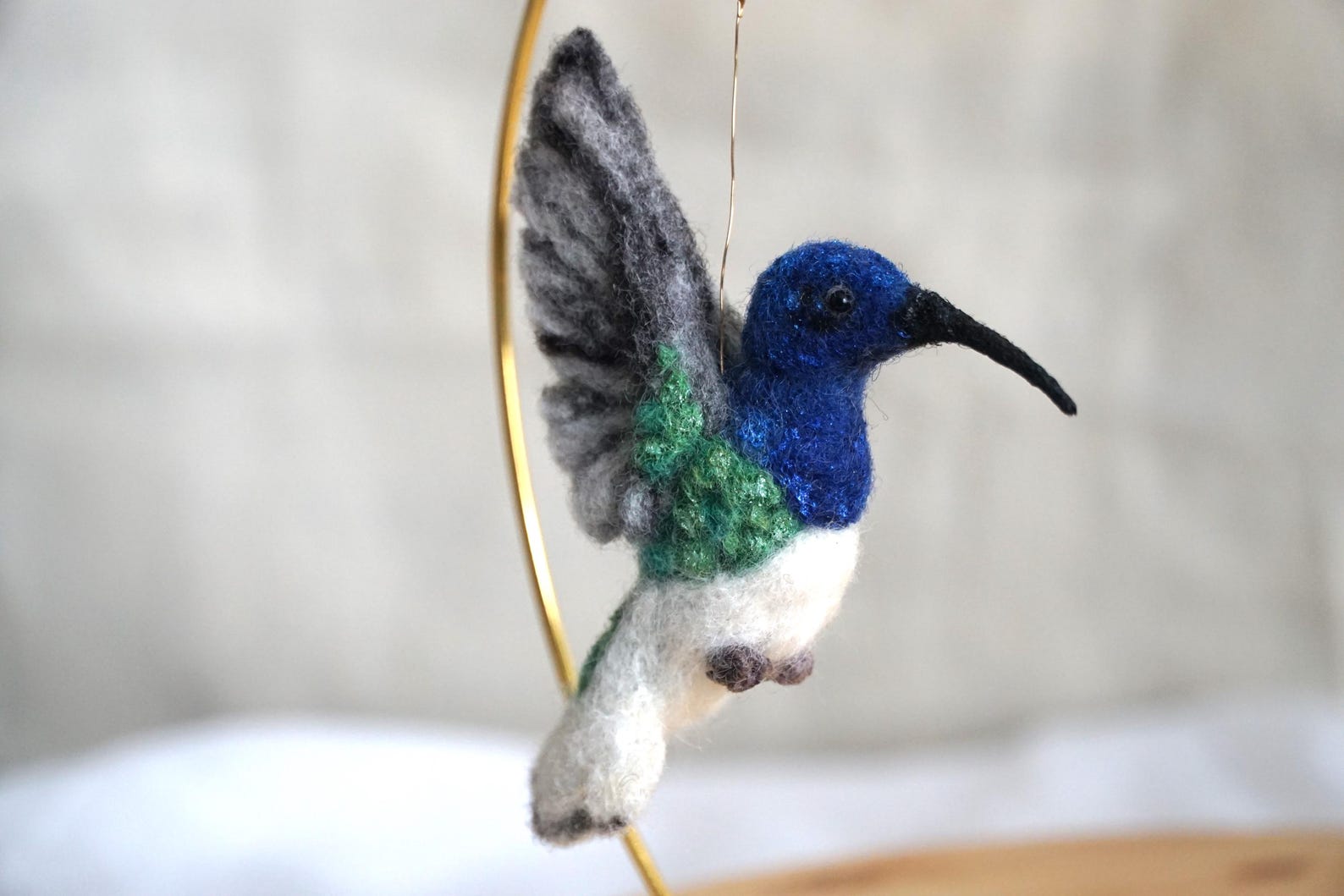 Needle Felted Hummingbird in Flight-made to Order - Etsy
