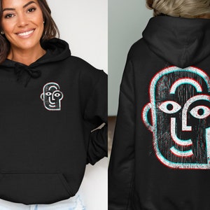 Abstract Line Art Face, Modern Design Shirt, Artsy Fashion ...