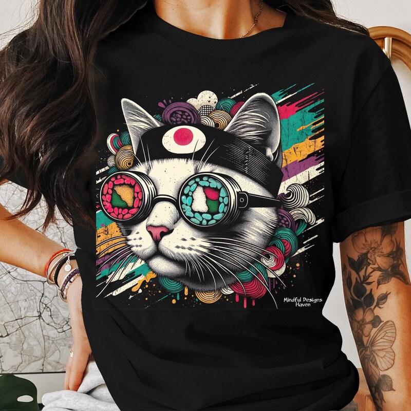 Funky Cat Art - Etsy