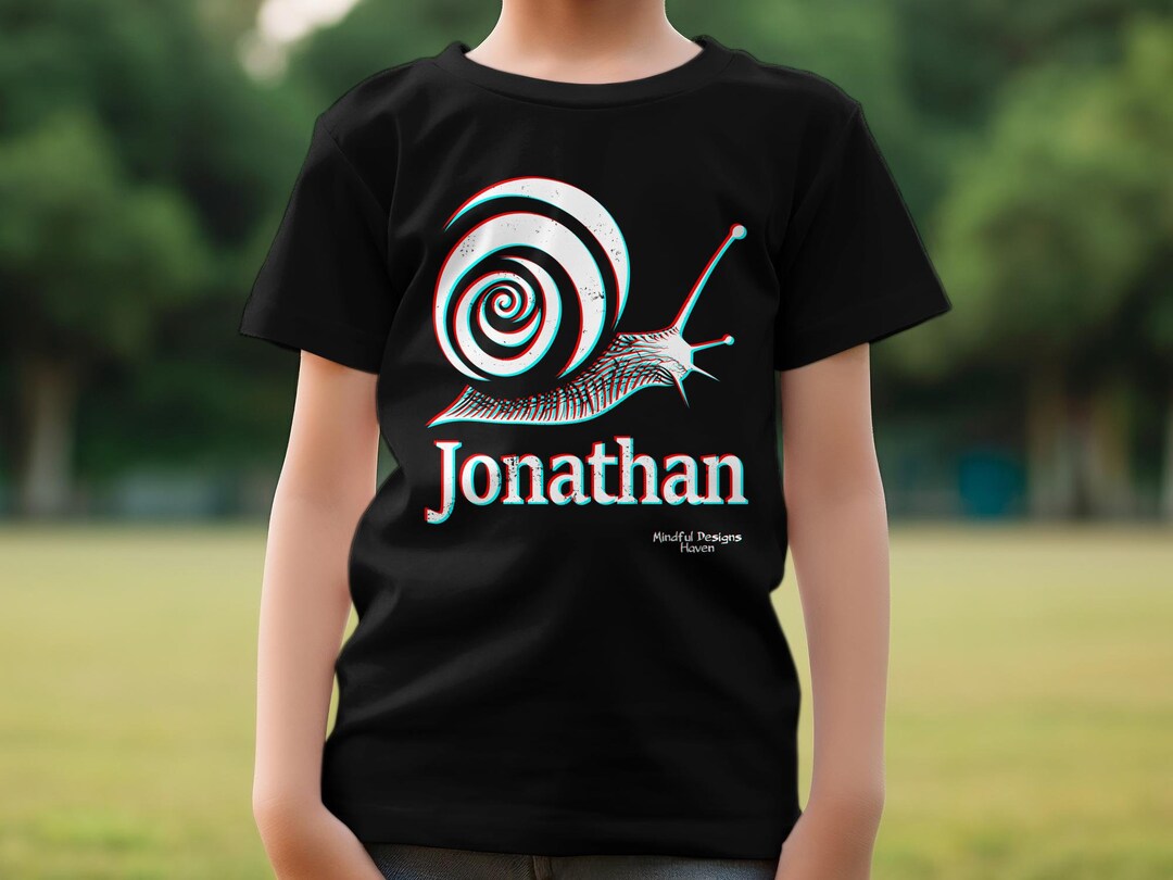 Cool 3D Snail Graphic Shirt, Unique Jonathan Design Sweatshirt, Youth ...