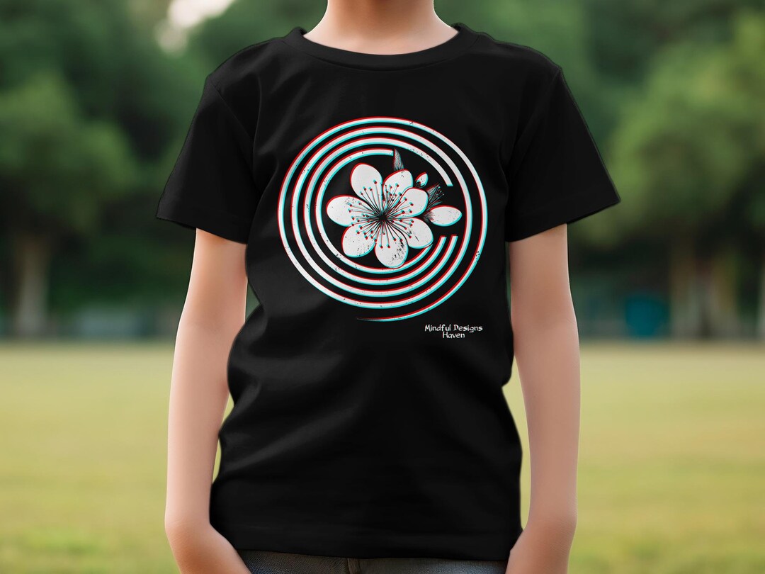 Retro Flower Hoodie, 3D Floral Design Shirt, Kids and Youth Sweatshirt ...