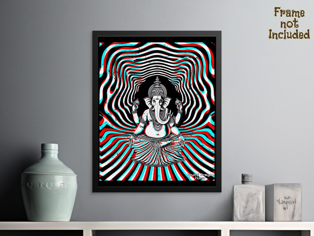 Gentle Ganesh Posters, Canvas Wall Art, Hardcover Journal, Glass ...
