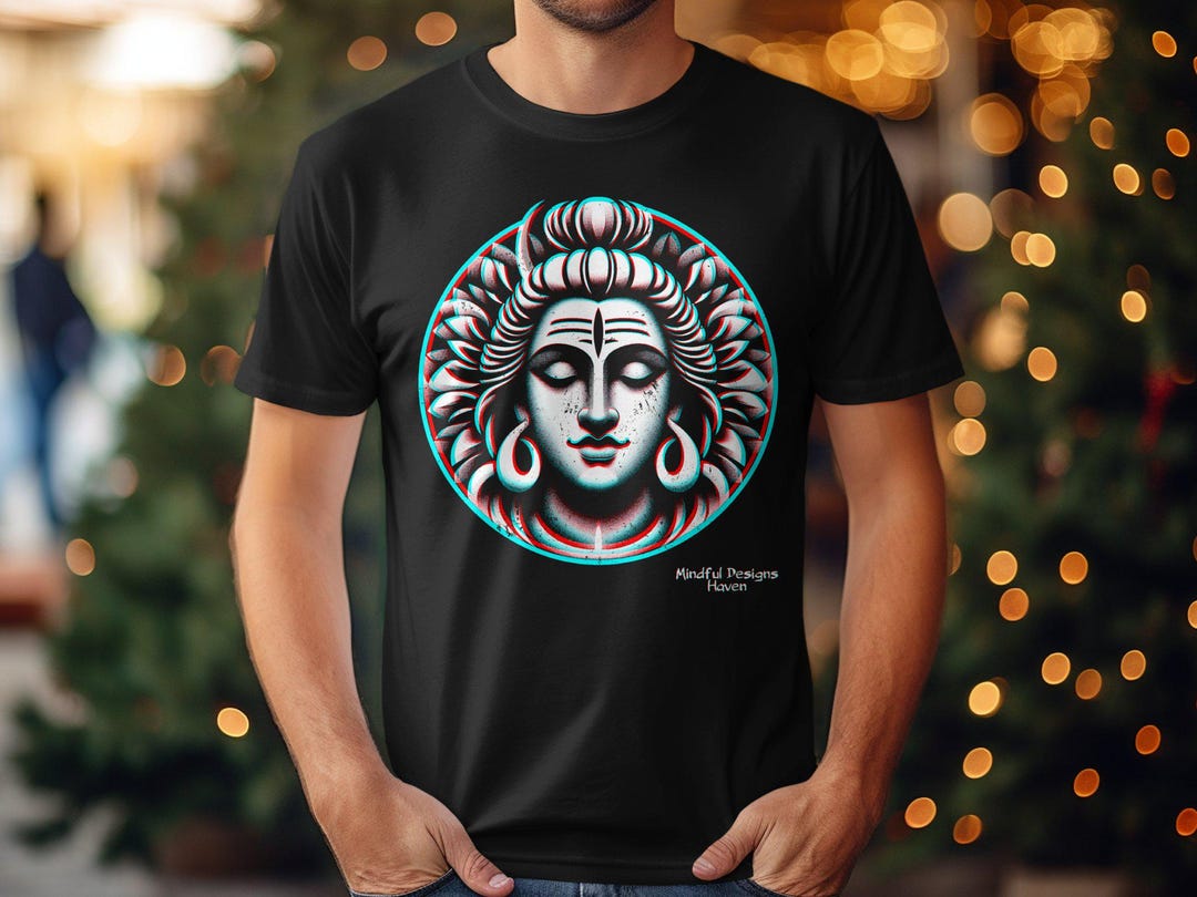 Trippy 3D Effect Shiva, Sacred Art Print, Hindu Deity, Spiritual Home ...