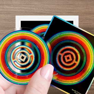 Vibrant Rainbow Circle Art Print for Your Home, Office, or Studio - Colorful Wall Decor - Etsy