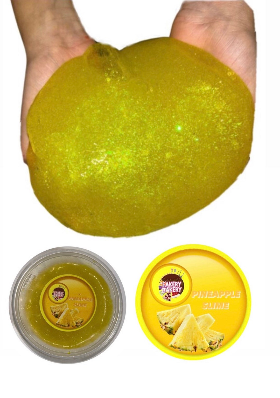 Water Slime/pineapple Scented/yellow Color/slime/thick Scented Slime/7 ...
