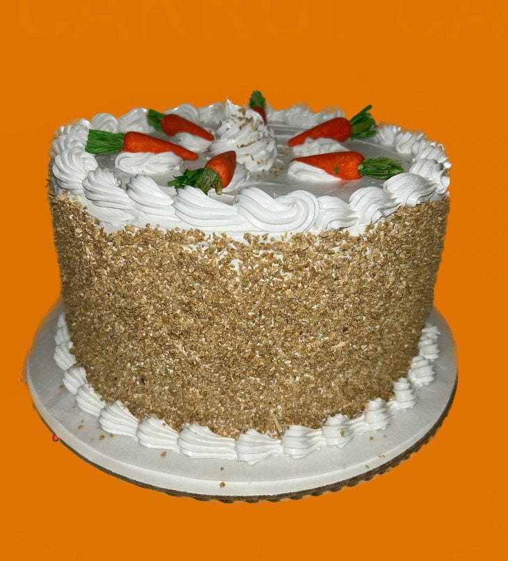 Large Size Fake Food Iced Carrot Cake 8x5 - Etsy
