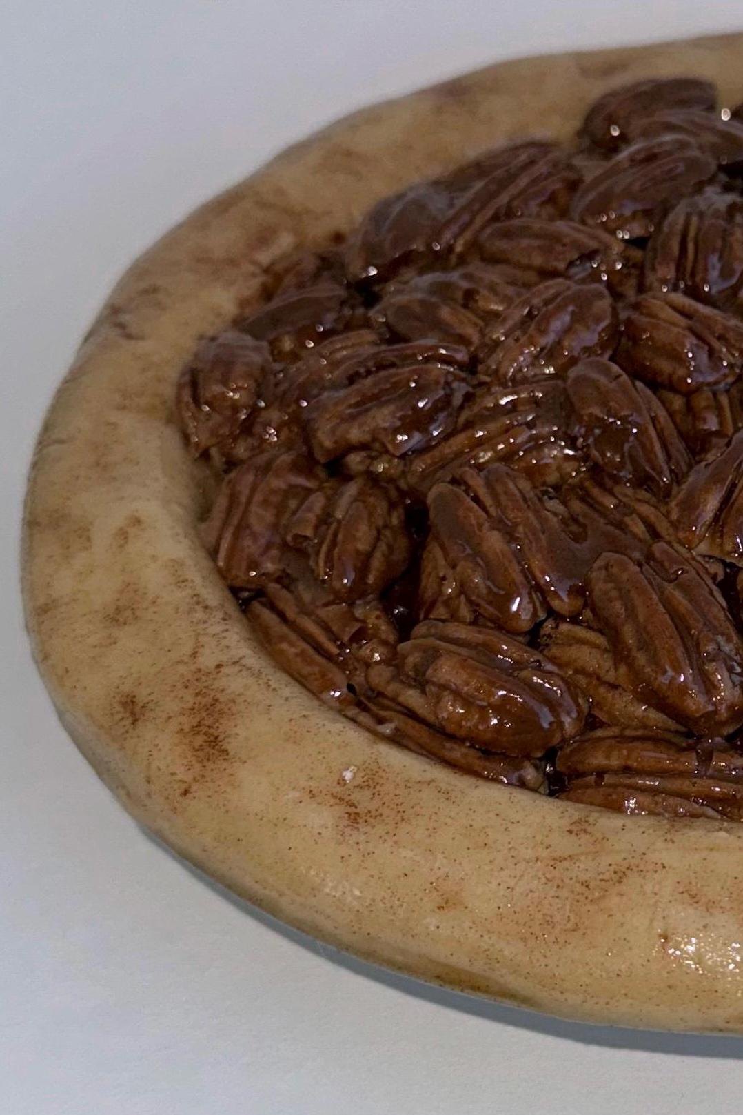 Fake Pie,pecan Pie With Slice Missing in a Light Golden Crust, 10x3” - Etsy