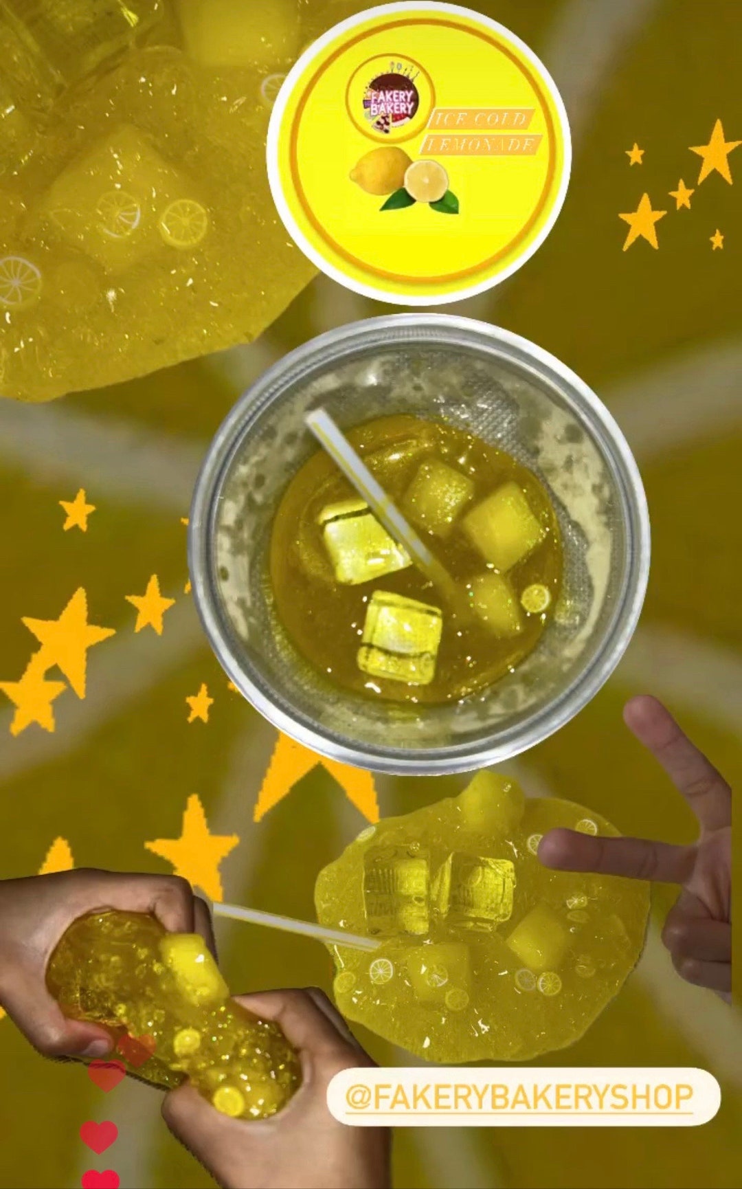 Water Jelly Cube Slime, Water Slime, Ice Cold Yellow Lemonade Color ...