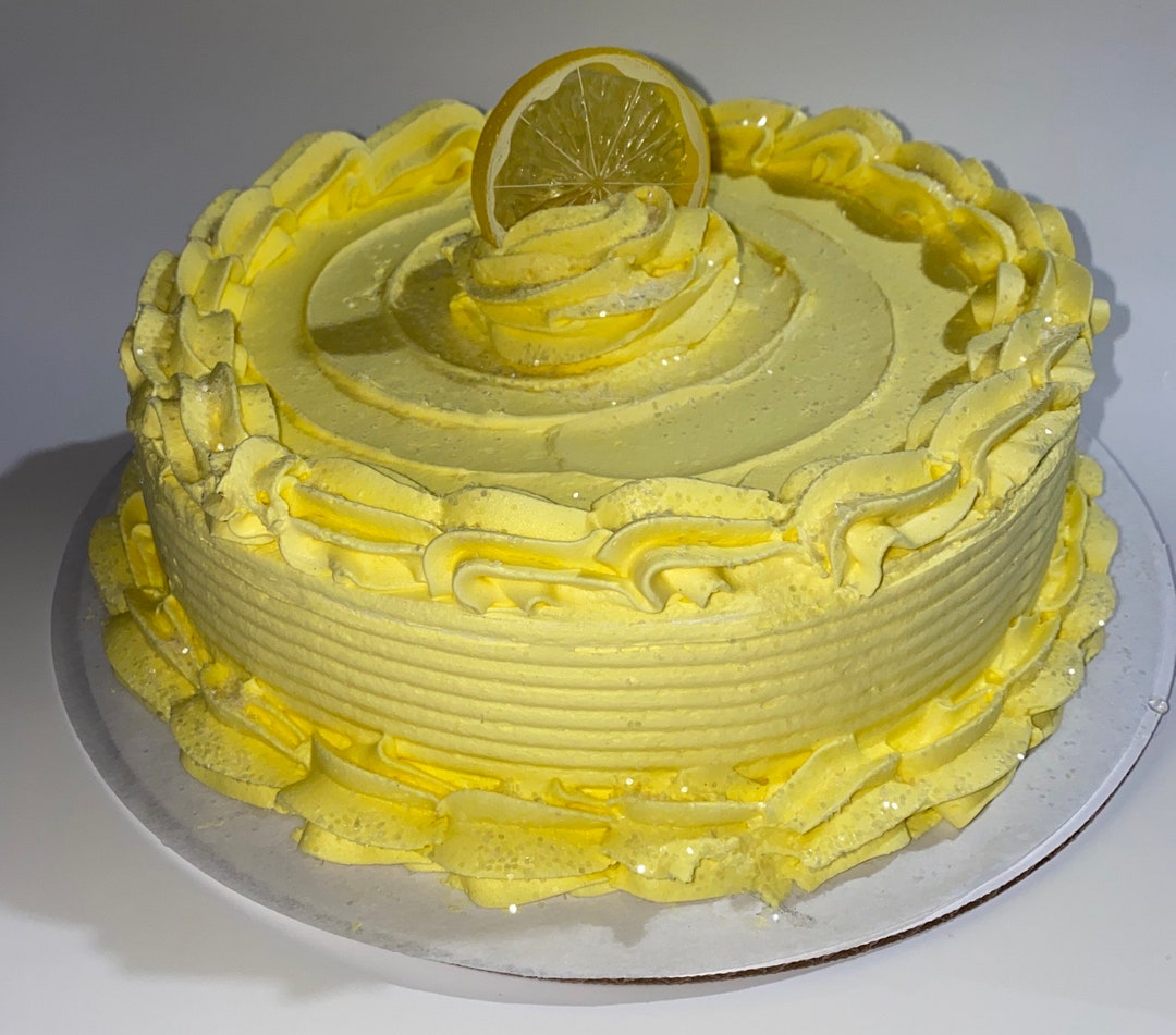 FAKE FOOD, Lemon Cake, Yellow, Cake, Centerpiece - Etsy