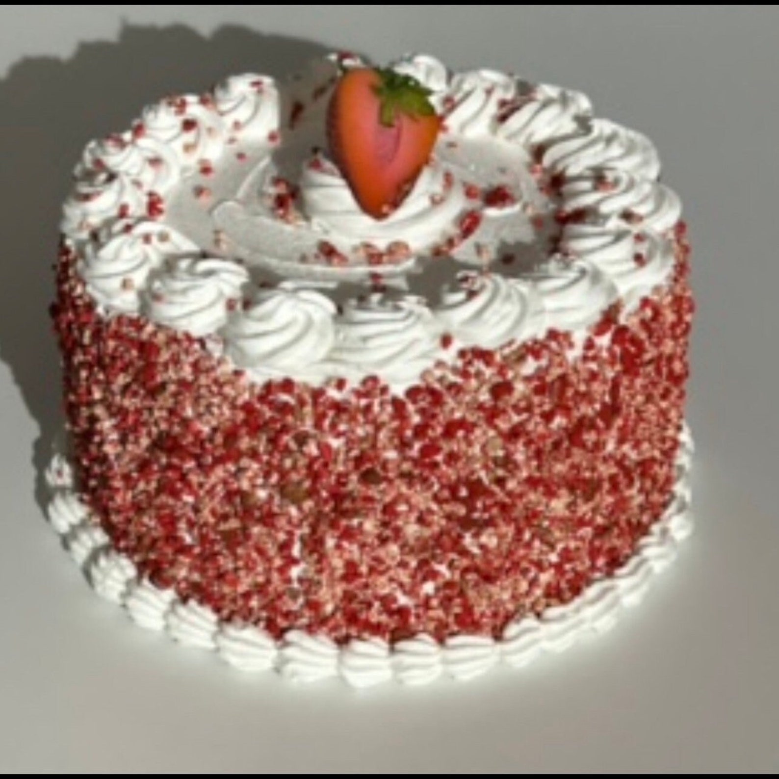 Fake Food/ Big Strawberry Shortcake/pretend Dessert/strawberry ...