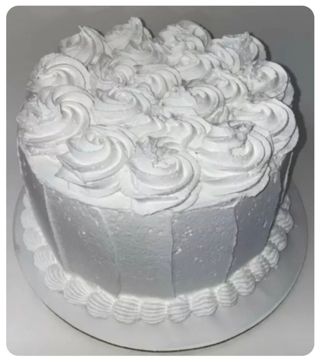 Medium Size, Fake Food Happy Rosette White Cream Cake 6W X 5H” - Etsy