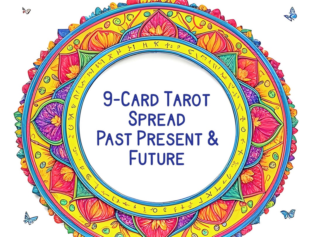 9 Card Tarot Spread - Past Present & Future - Etsy