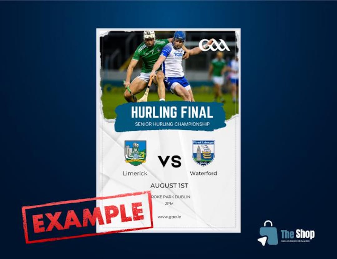 GAA Program Template (7 Page, Including Teams Page) - Etsy