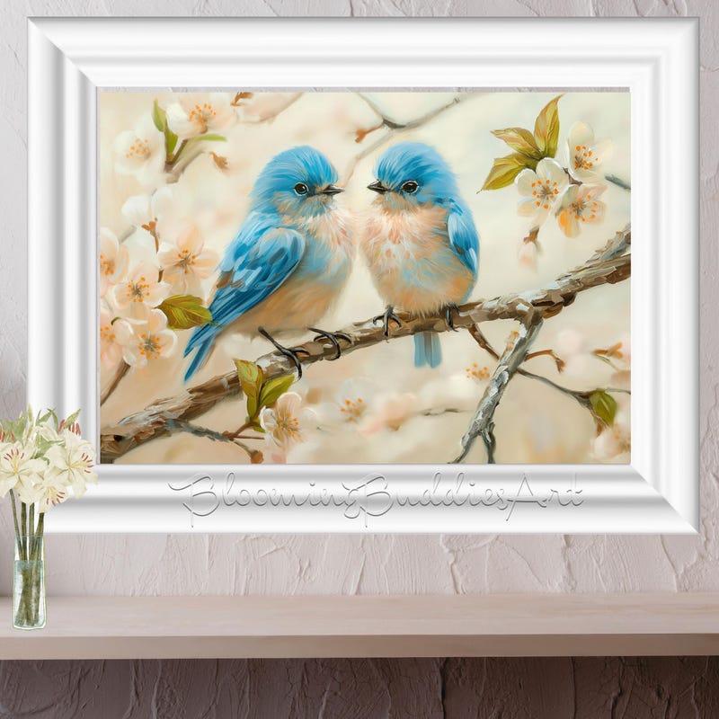 Love Birds Painting - Etsy