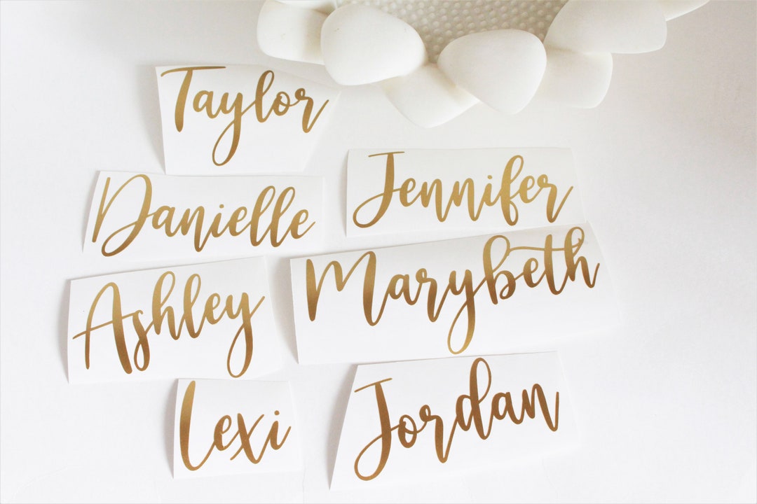 Name Decal |custom Name Decals |name Vinyl Decals |label Decals ...