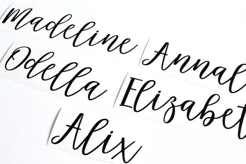 Custom Cursive Name Stickers Bridesmaid Name Stickers Gift Tag Name ...