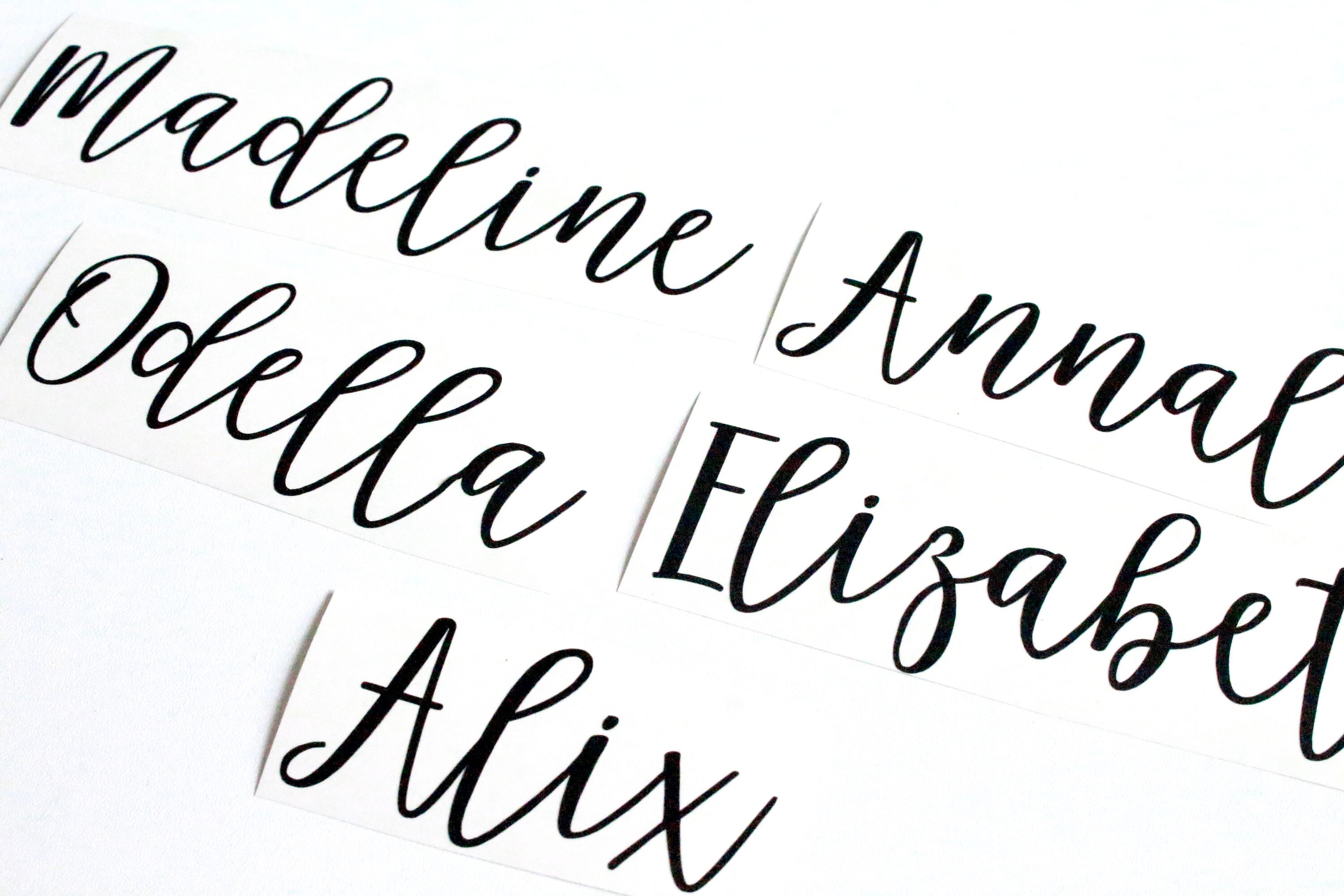 Custom Cursive Name Stickers Bridesmaid Name Stickers Gift Tag Name ...