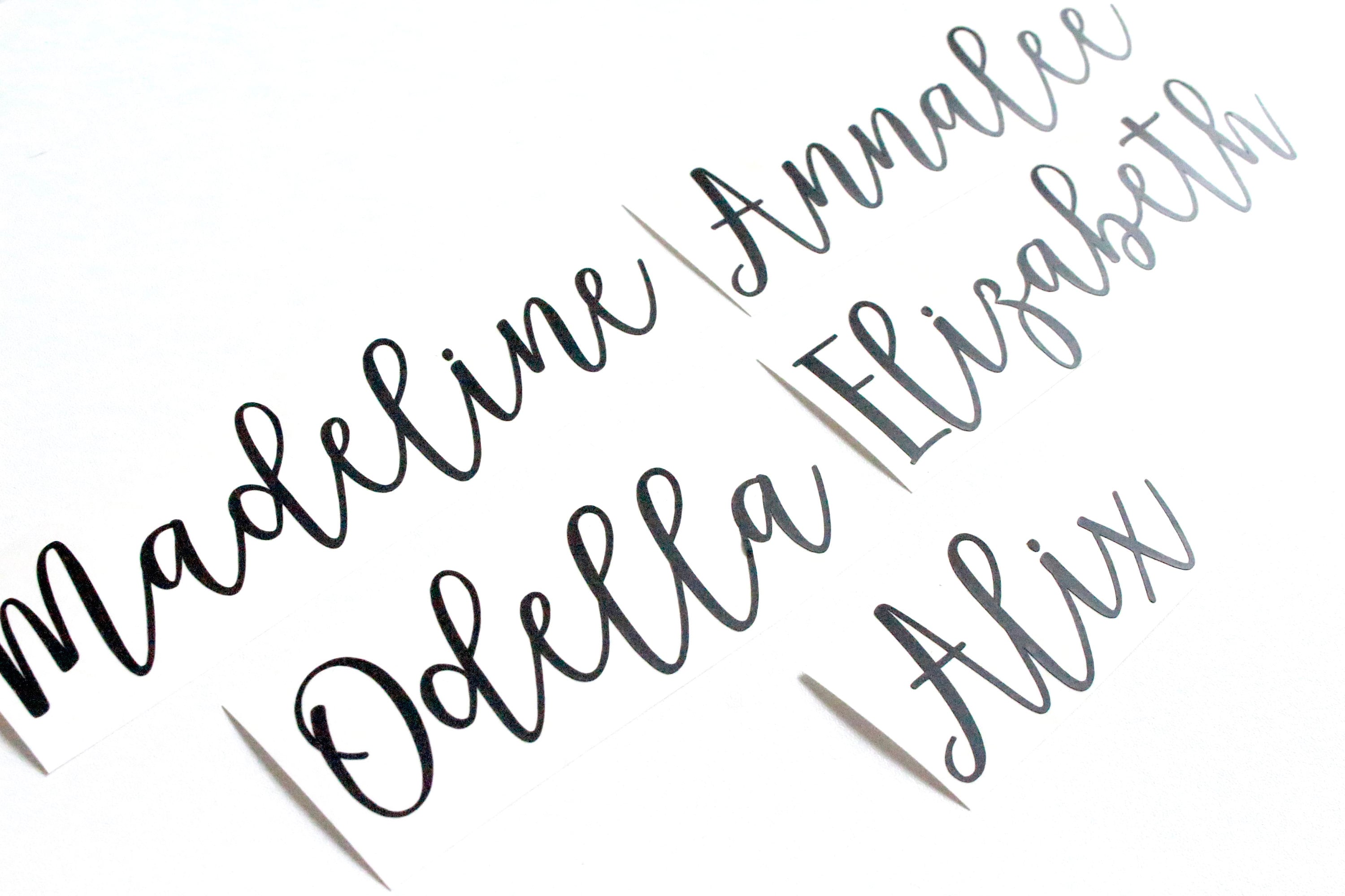 Custom Cursive Name Stickers Bridesmaid Name Stickers Gift Tag Name ...