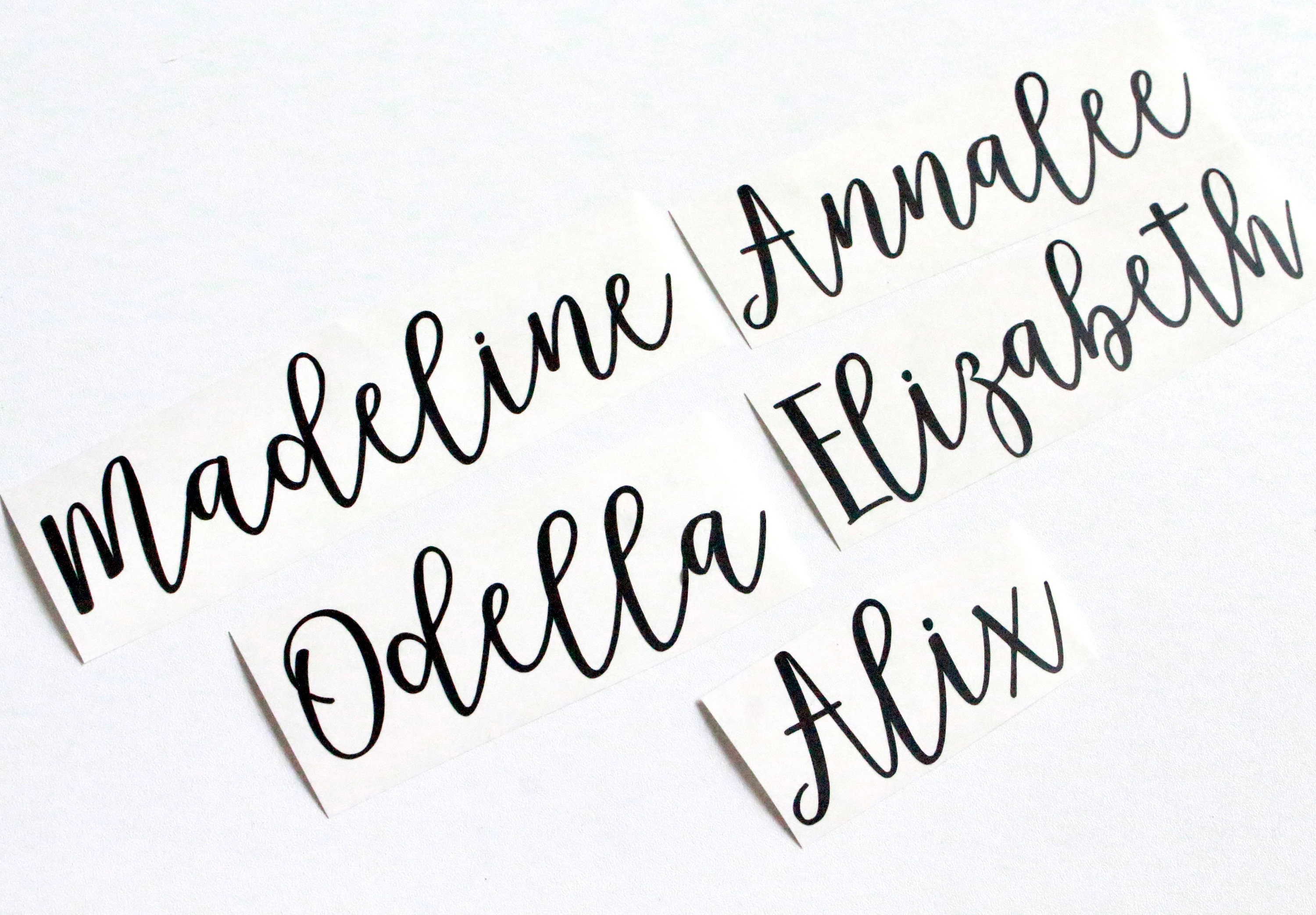 Custom Cursive Name Stickers Bridesmaid Name Stickers Gift Tag Name ...