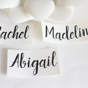 Custom Cursive Name Stickers | Water Bottle Sticker | Laptop Sticker ...