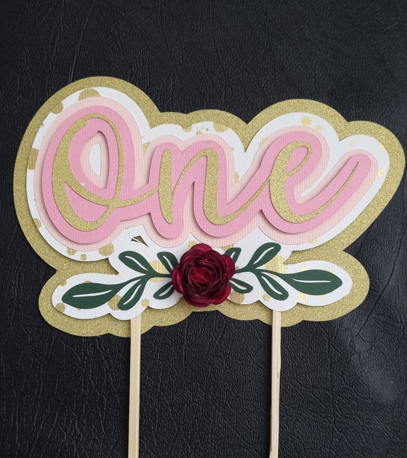 One Cake Topper for First Birthday - Etsy