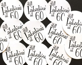 60th Birthday Stickers - Etsy