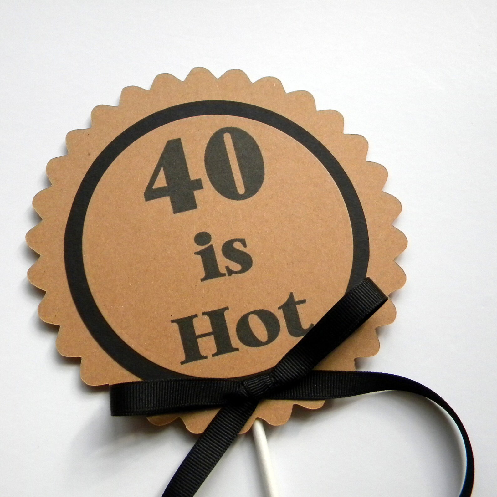 40th Birthday Cake Topper 40 is Hot Birthday Cake - Etsy