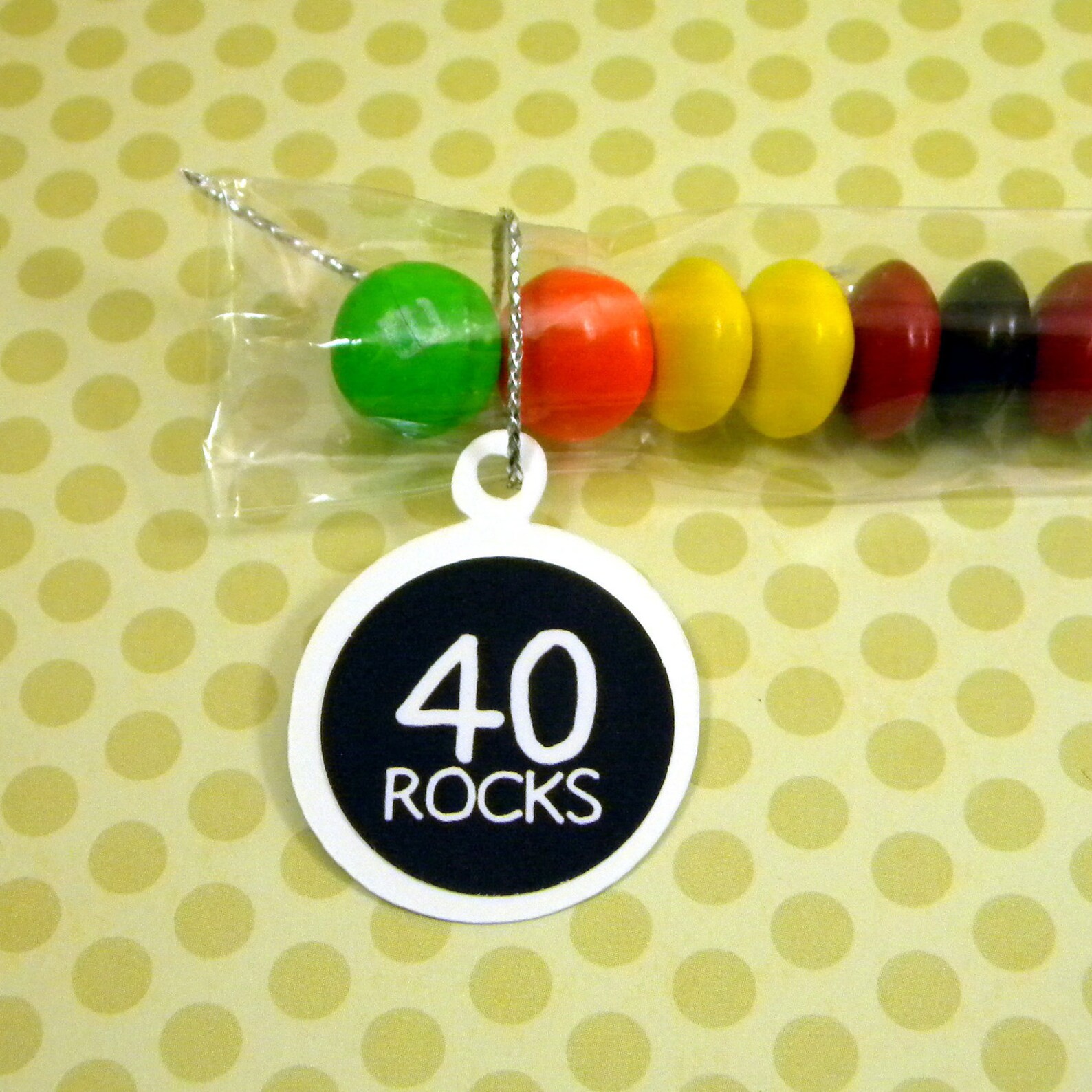 40th Birthday Candy Treat Bag Favors 40 Rocks Set of 12 - Etsy