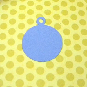 1 Inch Round Hang Tags - 100 Die Cuts in Your Choice of Cardstock ...