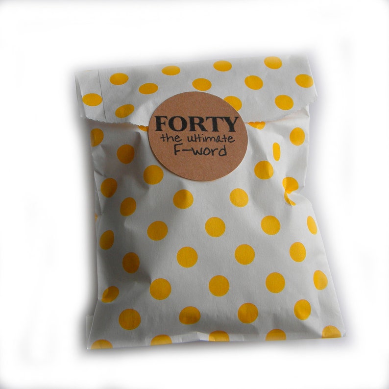 40th Birthday Stickers Round 1 1/2 Inch Handmade Stickers - Etsy