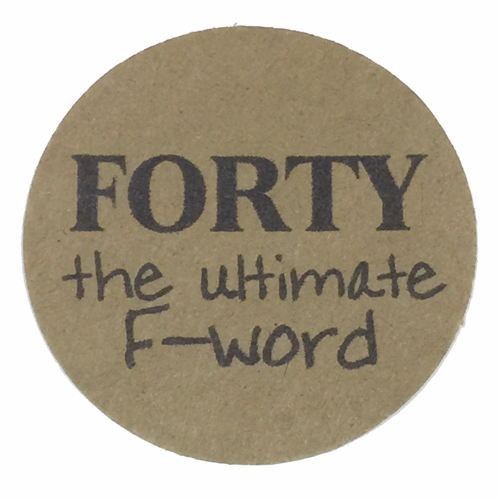 40th Birthday Stickers Round 1 1/2 Inch Handmade Stickers - Etsy