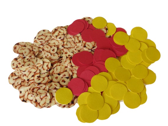Cheerios Confetti - Yellow, Red or Your Color Choice, 3/4 Inch Circles ...