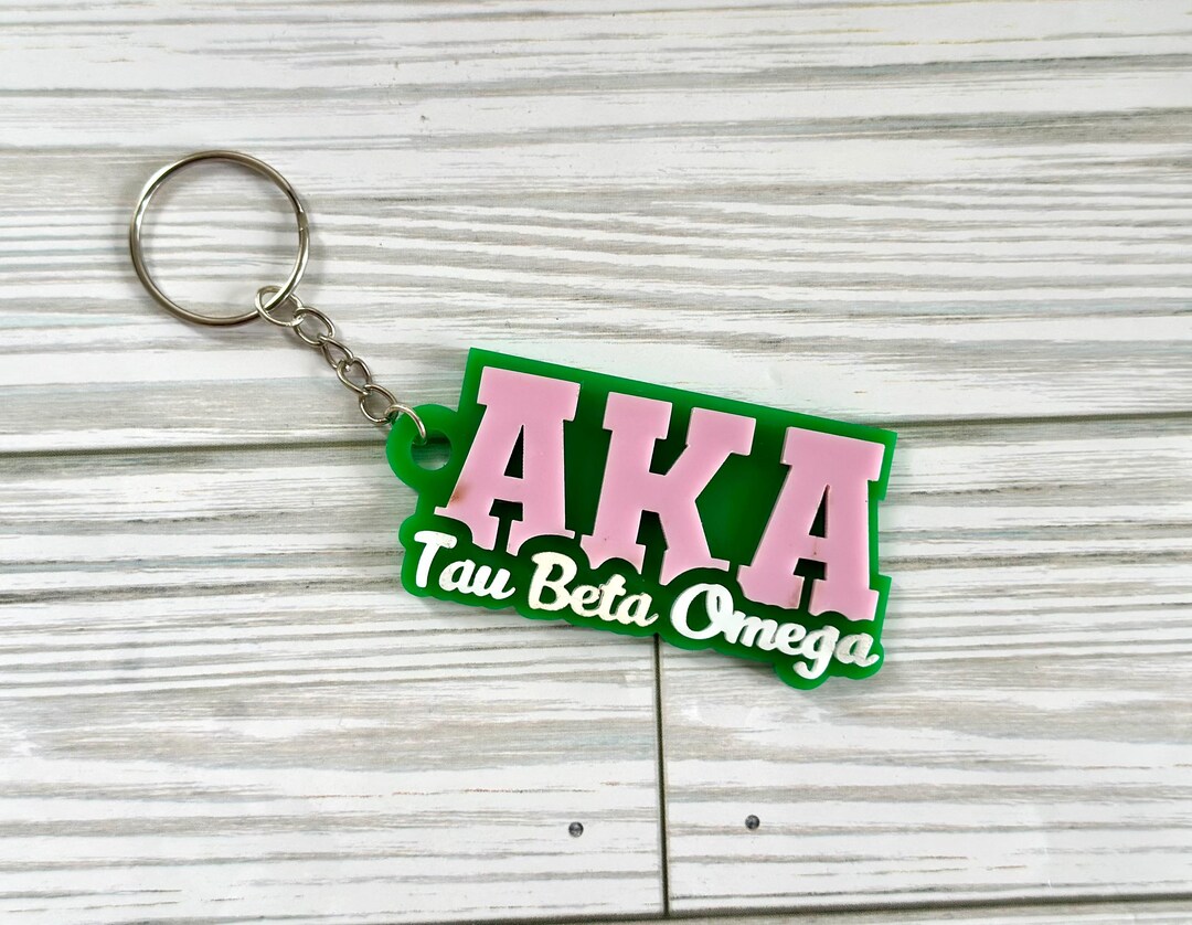 Custom Alpha Kappa Alpha Acrylic Keychain With Chapter Name - Etsy