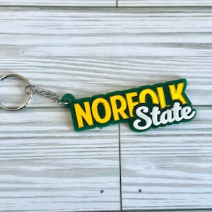 Norfolk State University Mirrored Acrylic Keychain - Etsy