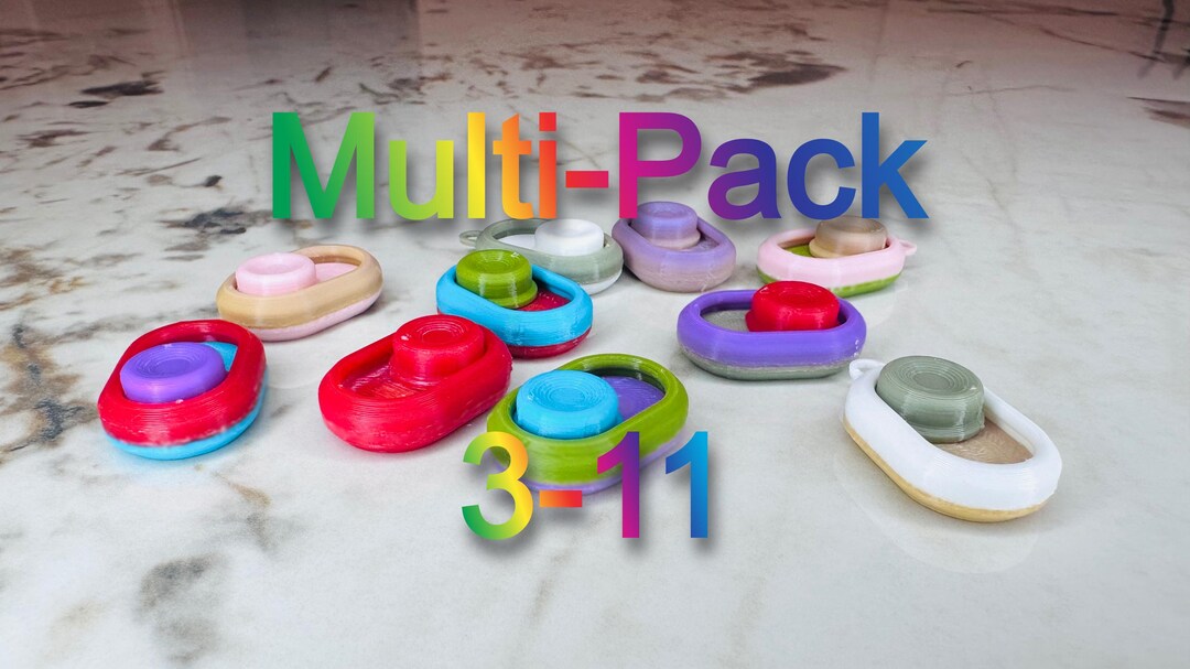 Magnetic Haptic Thumb Slider Fidget Toy, Multi-pack Customizable With ...