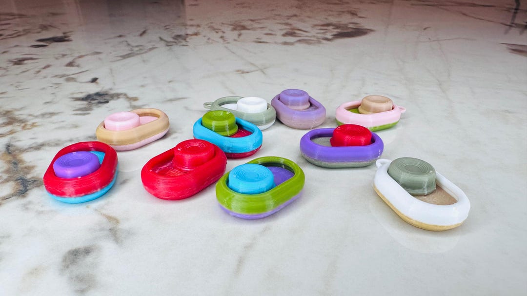 Magnetic Haptic Thumb Slider Fidget Toy, Customizable With Keychain ...