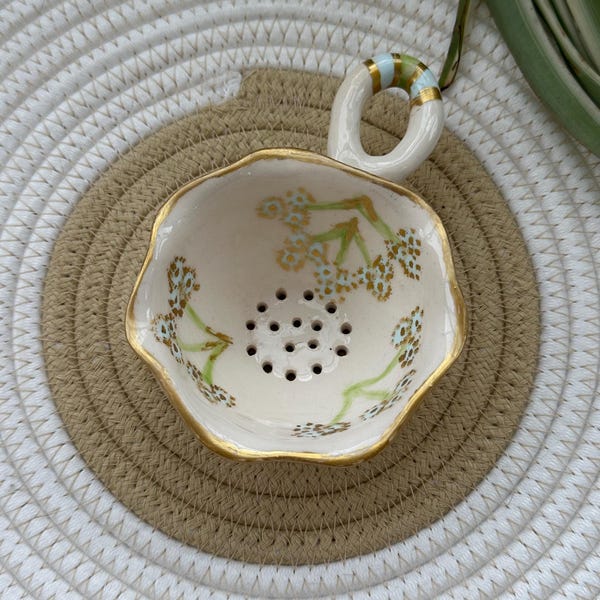 Ceramic Tea Strainer - Etsy