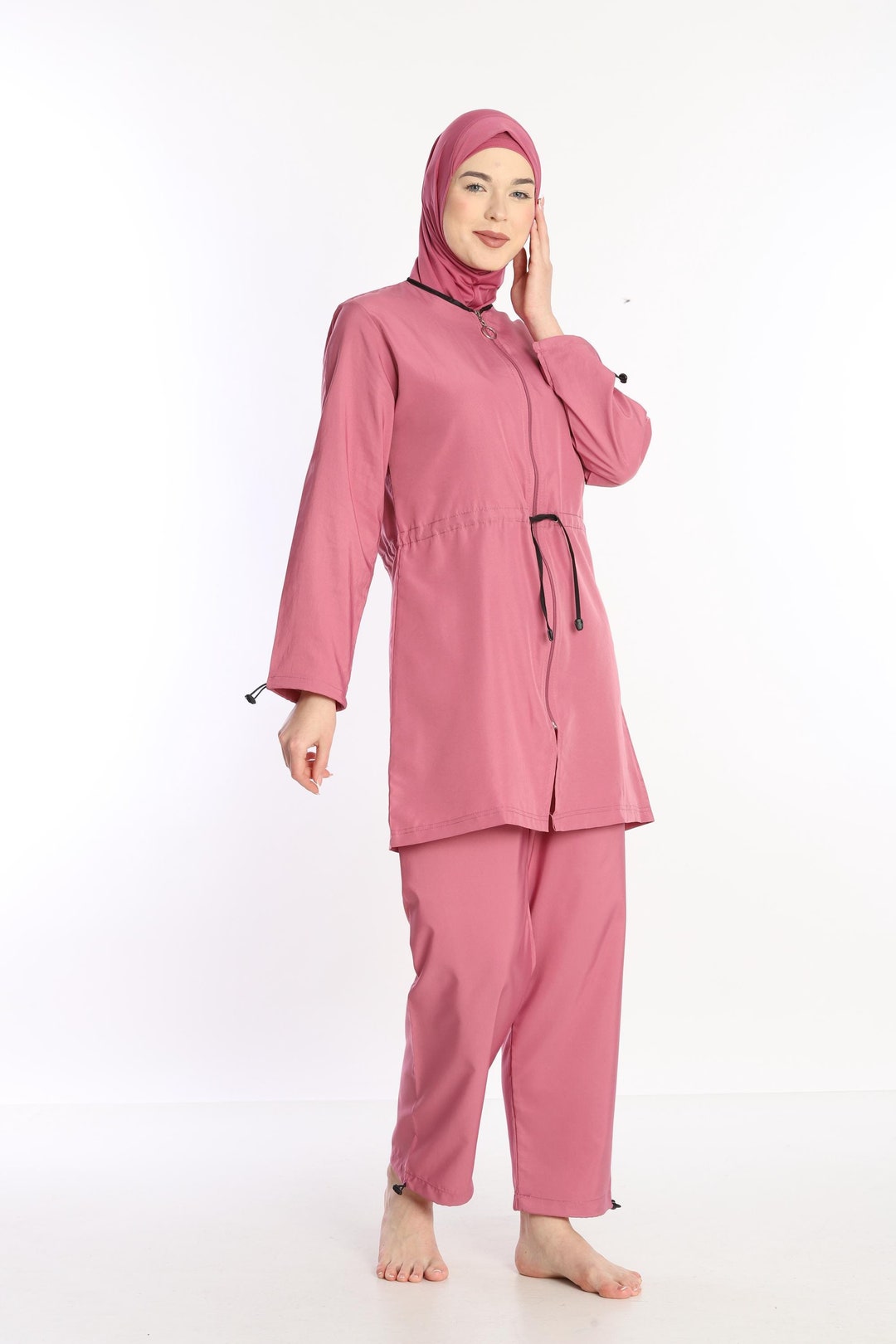 Burkini Swimsuits for Women Full Cover the Long Dress Ninja Hijab ...