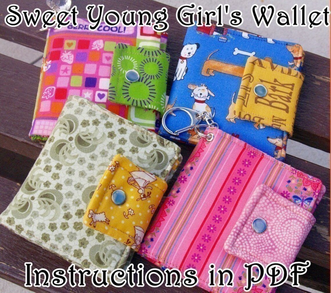 How to Make a Sweet Young Girl's Wallet PDF - Digital File DIRECT ...