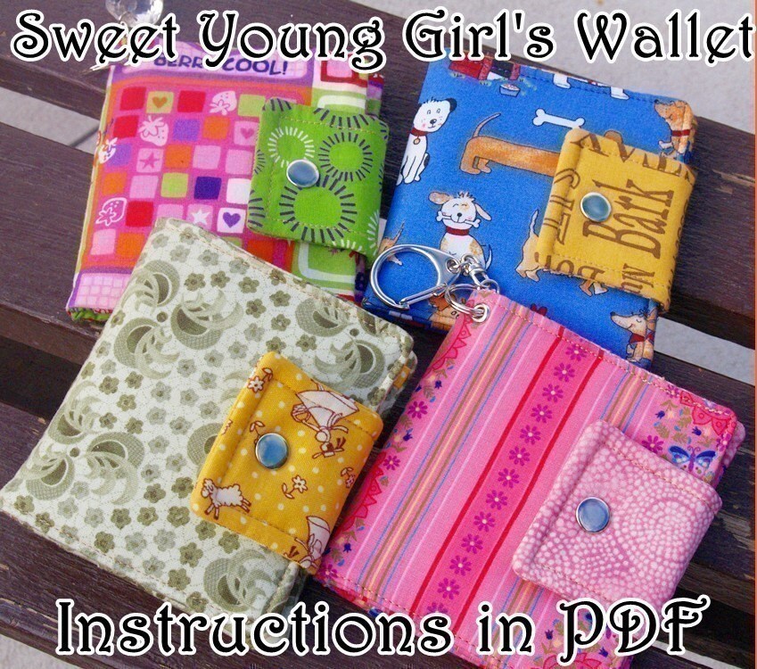 How to Make a Sweet Young Girl's Wallet PDF - Digital File DIRECT ...