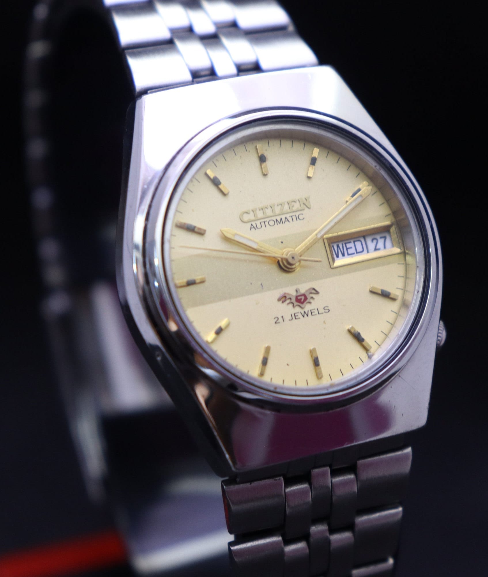 Vintage Citizen Automatic Day Date Movement No. 8200A Japan Made Men's ...