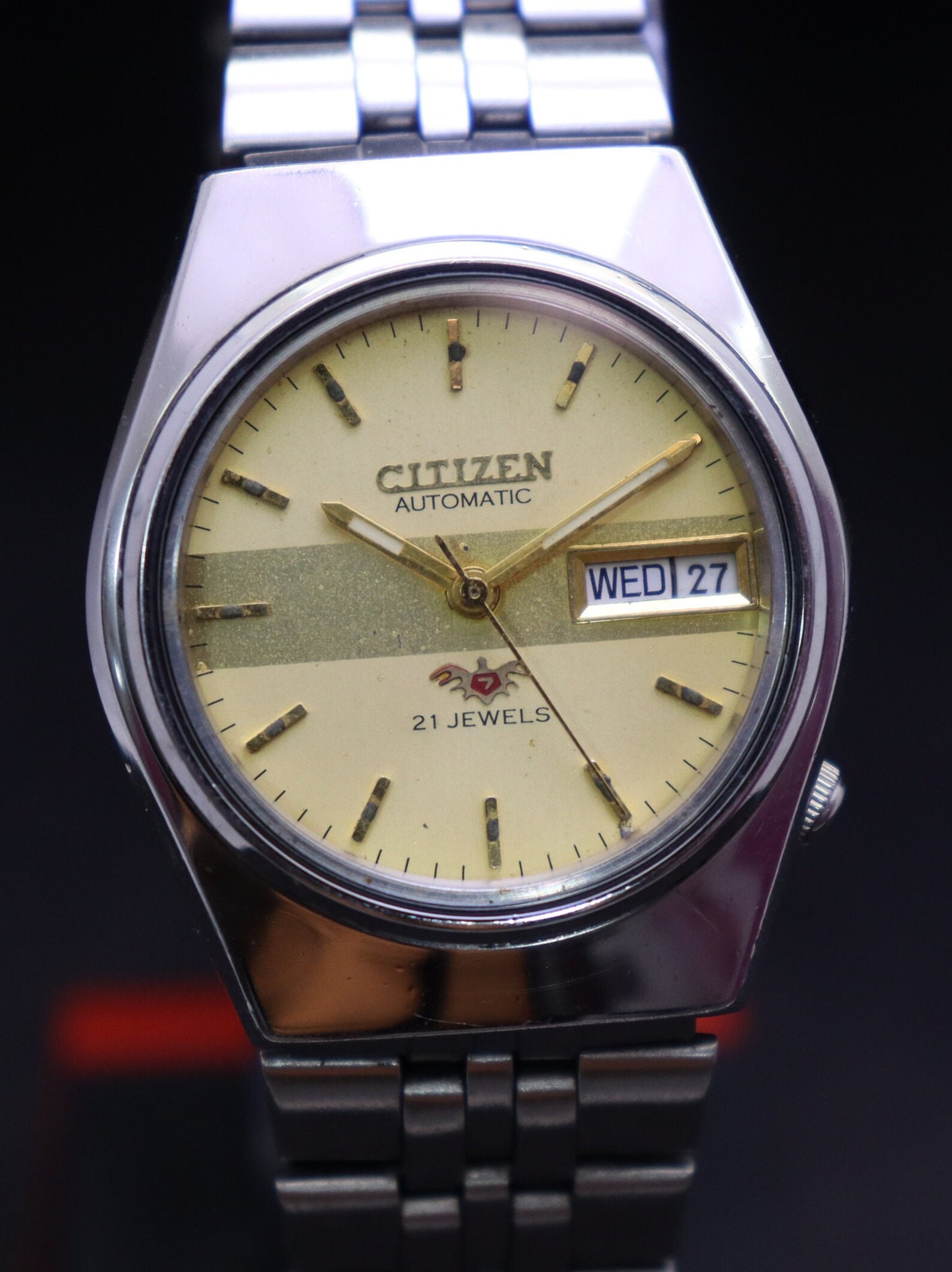 Vintage Citizen Automatic Day Date Movement No. 8200A Japan Made Men's ...